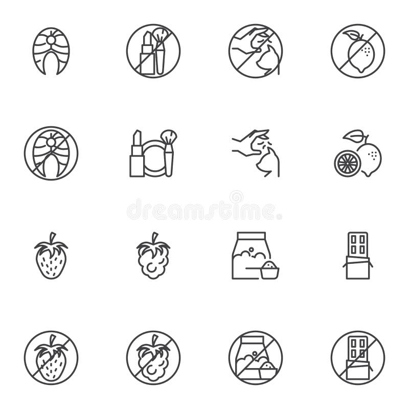 Symptoms Icons Allergy Stock Illustrations 497 Symptoms Icons Allergy