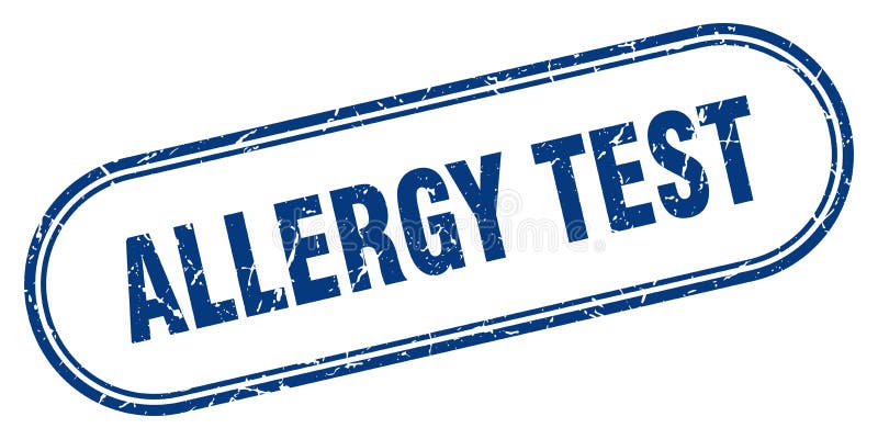 Allergy Test Round Ribbon Isolated Label. Allergy Test Sign Stock ...