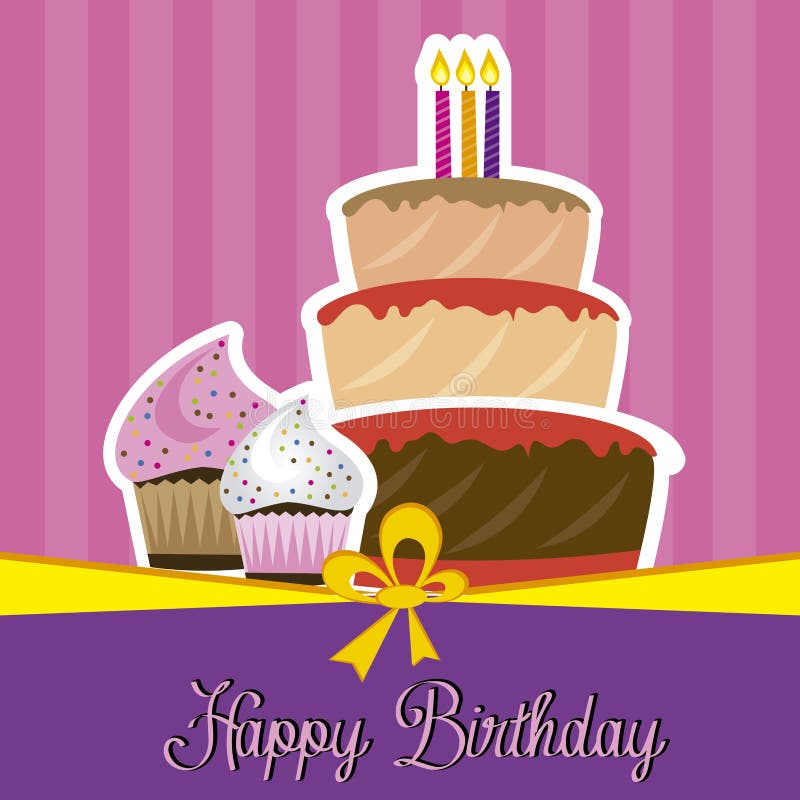Happy Geburtstagsbild vektor abbildung. Illustration von vektor - 158864789