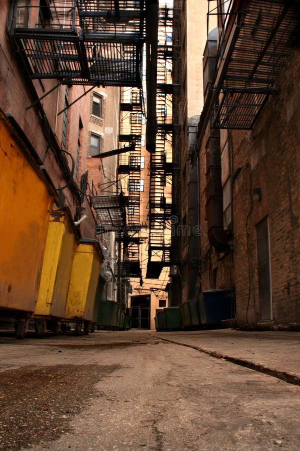 Back Alley stock photo. Image of dead, living, dirty, neighborhood ...