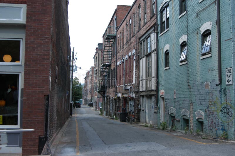 Back Alley stock image. Image of dingy, alley, england - 374885