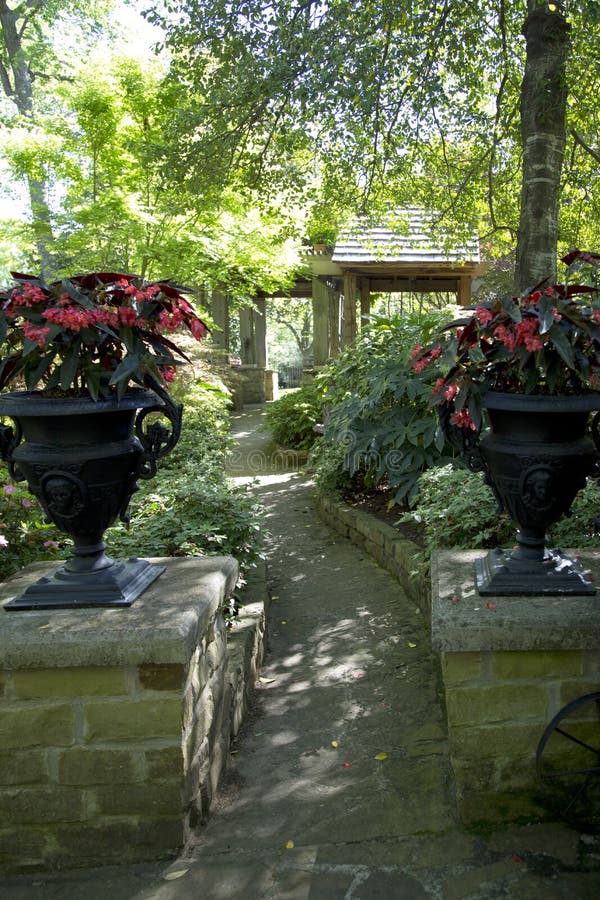 Alley Design in a House Back Yard Stock Image - Image of countryside ...