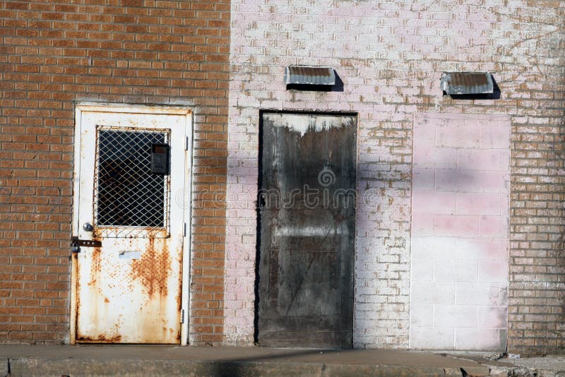 Alley Doors stock photo. Image of alley, entry, building - 7160922