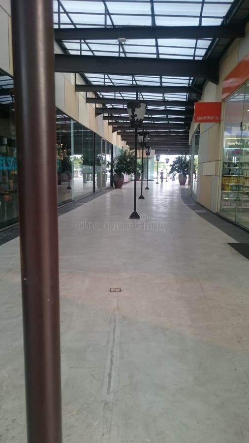 Alley mall concept stock photo. Image of building, lockdown - 206719704