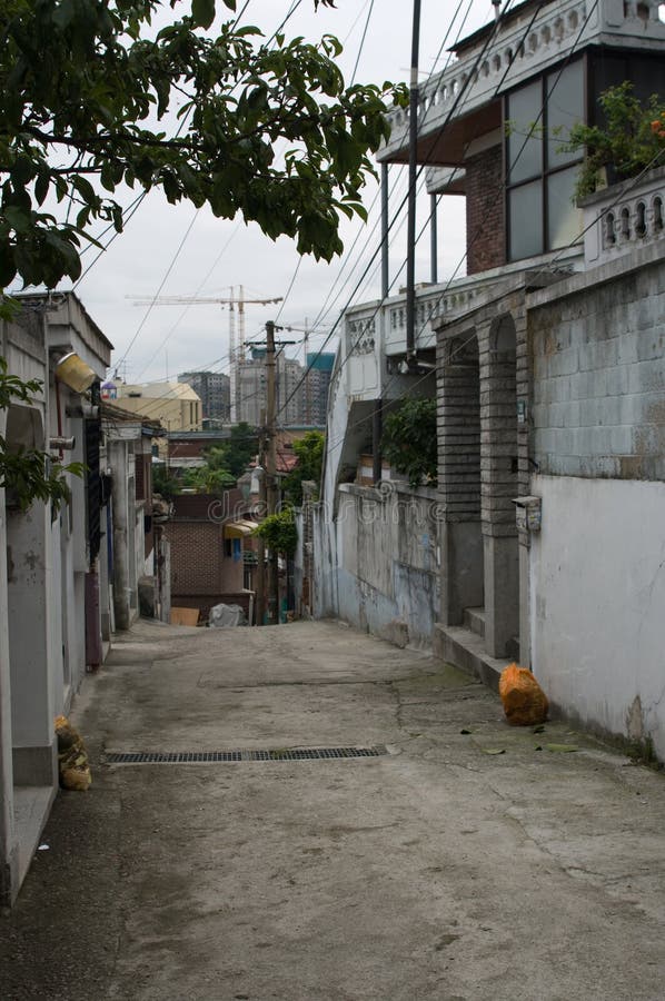 Alley stock photo. Image of built, building, house, financial - 82425186