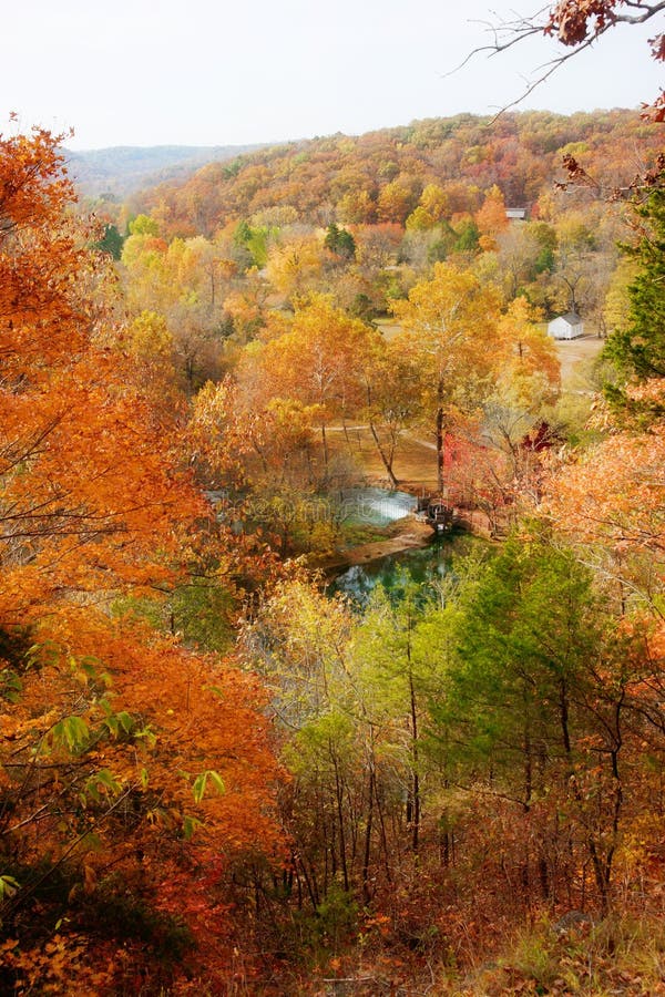 Spring Mill State Park in Indiana: Peek of the Past Stock Photo - Image ...