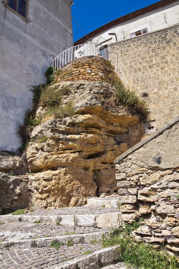 Alleyway. Acerenza. Basilicata. Italy. Stock Photo - Image of ...