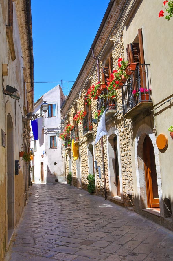 Alleyway. Acerenza. Basilicata. Italy. Stock Photo - Image of ancient ...
