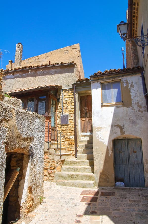 Alleyway. Acerenza. Basilicata. Italy. Stock Photo - Image of ...
