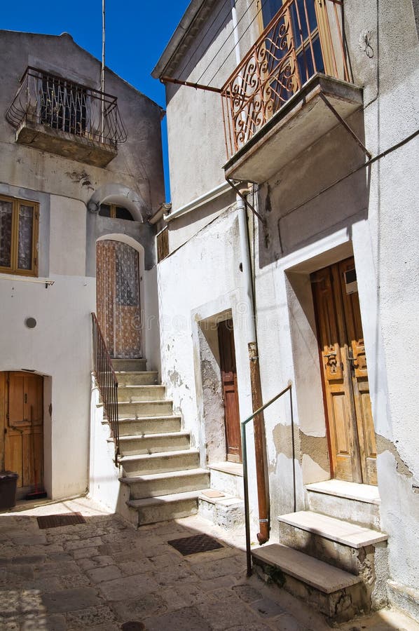 Alleyway. Acerenza. Basilicata. Italy. Stock Image - Image of ...