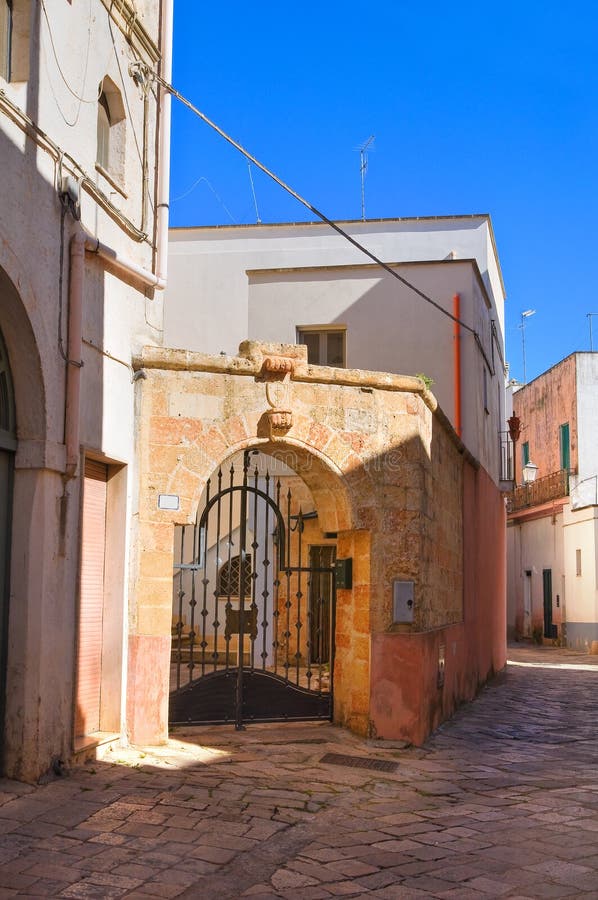 Alleyway. Alessano. Puglia. Italy. Stock Image - Image of alleyway ...