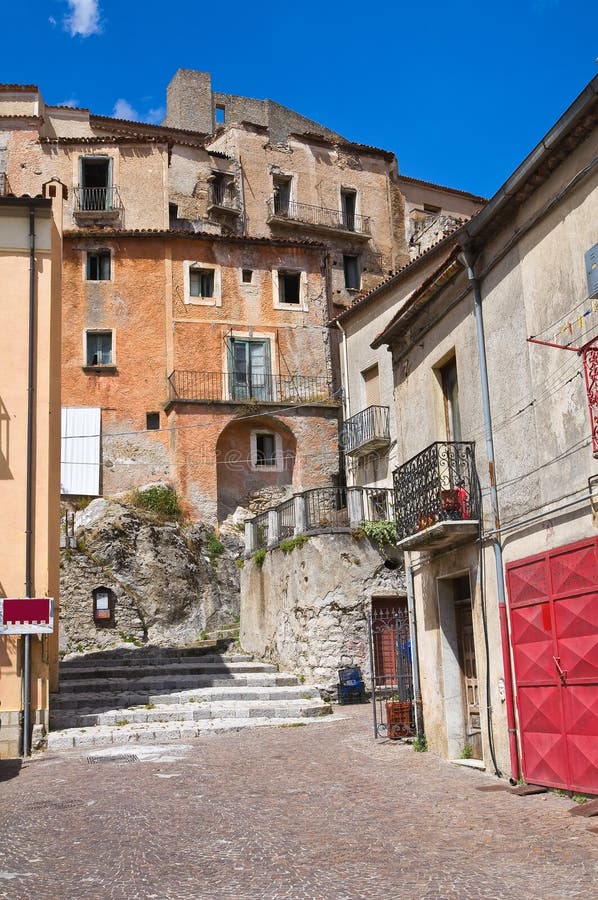 Alleyway. Brienza. Basilicata. Italy. Stock Photo - Image of ...