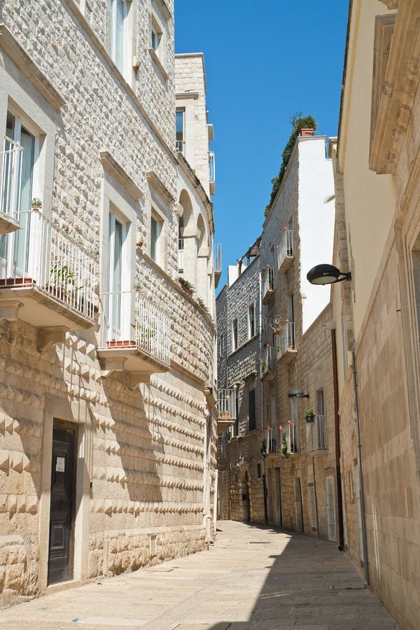 Alleyway. Molfetta. Puglia. Italy. Stock Image - Image of exterior ...
