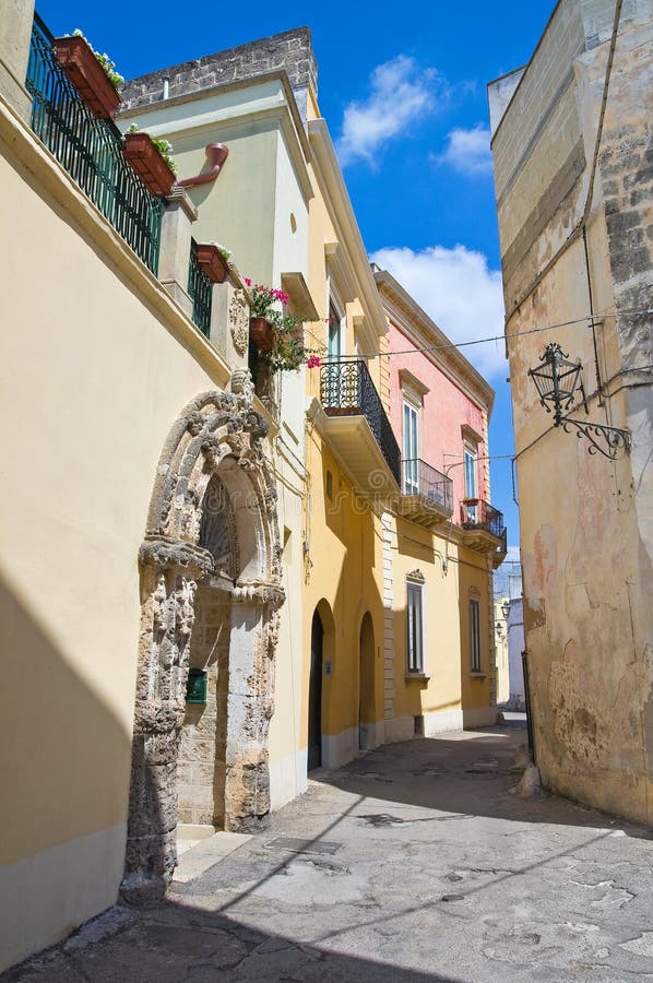 Alleyway. Nardo. Puglia. Italy. Stock Photo - Image of lecce, italy ...