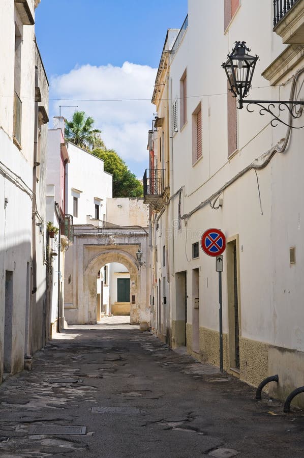 Alleyway. Nardo. Puglia. Italy. Stock Image - Image of architectonic ...