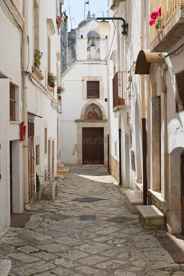 Alleyway. Putignano. Puglia. Italy. Stock Photo - Image of city ...