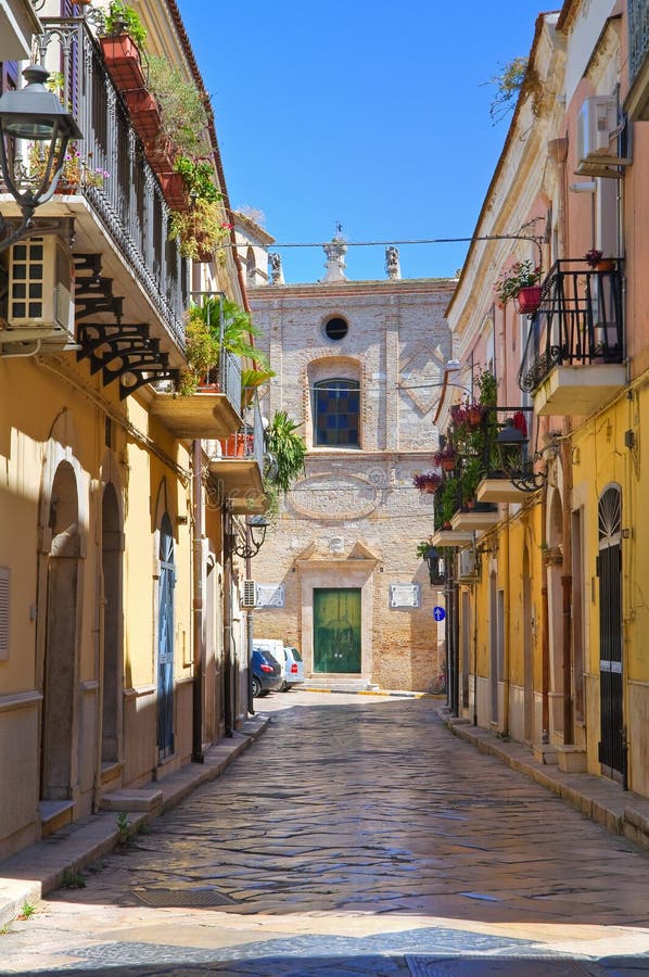 Alleyway. San Severo. Puglia. Italy. Stock Image - Image of ...
