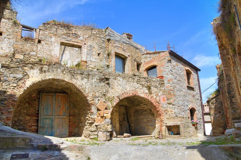 Alleyway. Tursi. Basilicata. Italy. Stock Image - Image of alley ...