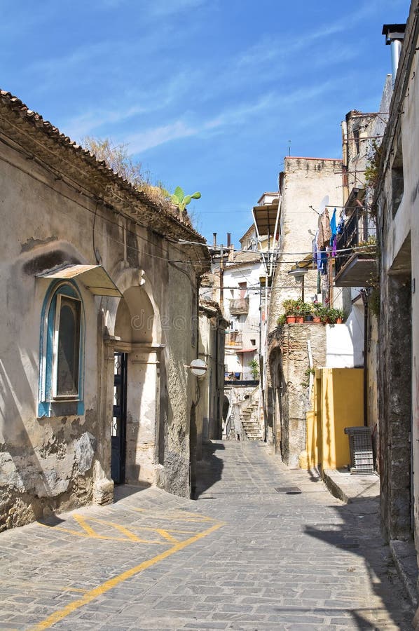 Alleyway. Tursi. Basilicata. Italy. Stock Photo - Image of doorway ...