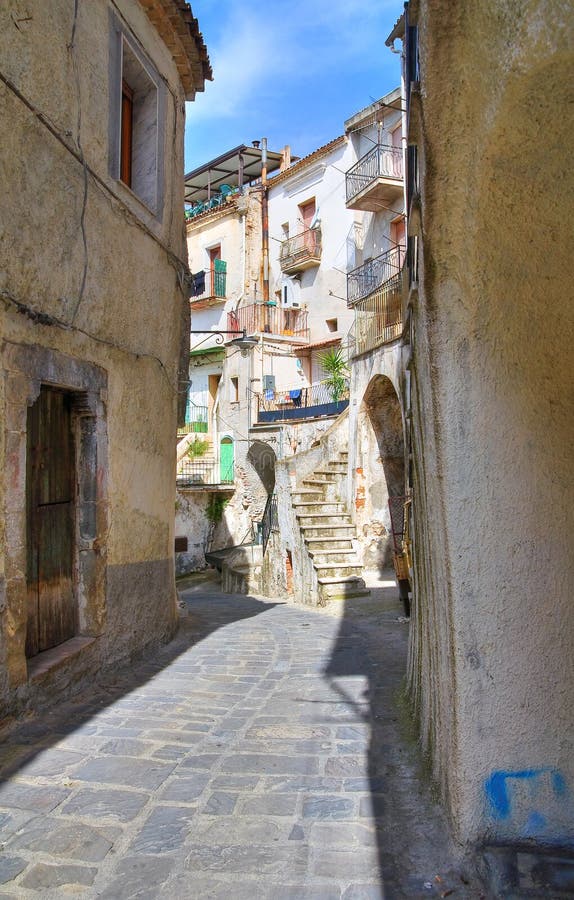 Alleyway. Tursi. Basilicata. Italy. Stock Image - Image of historic ...