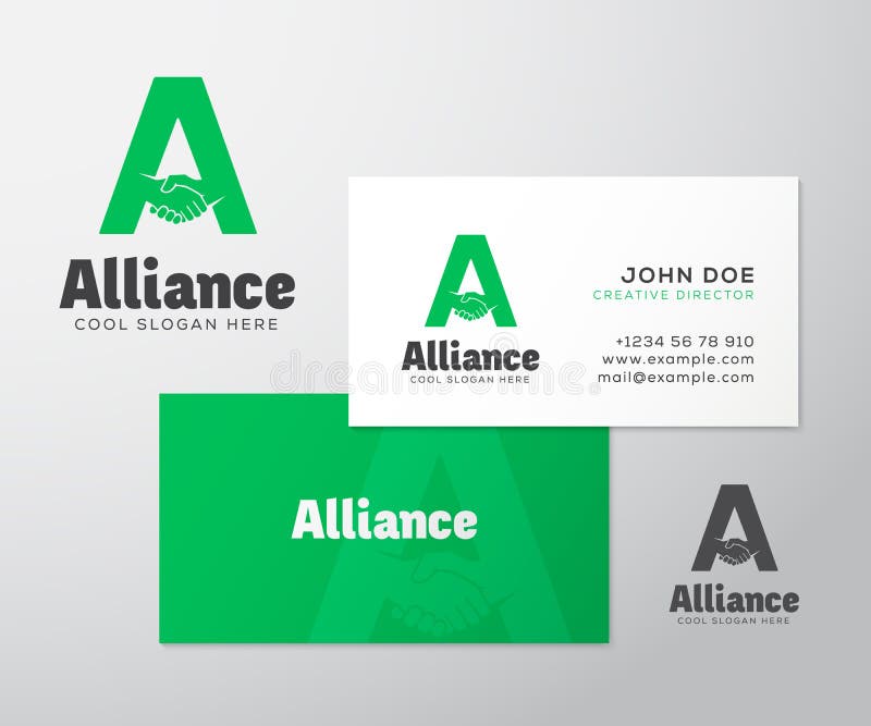 Alliance Abstract Vector Logo and Business Card Stock Vector ...
