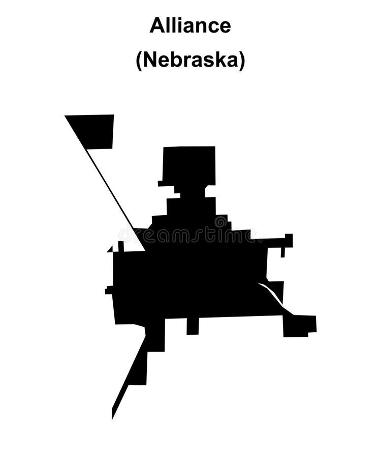 Alliance outline map stock vector. Illustration of borders - 387551858