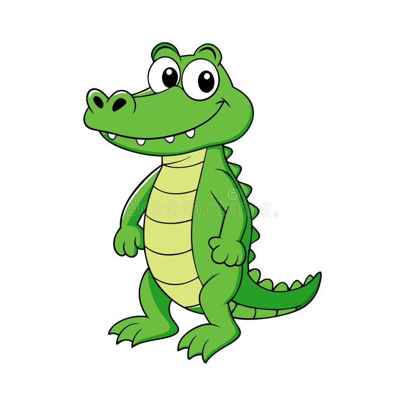 Alligator cartoon vector stock illustration. Illustration of animal ...