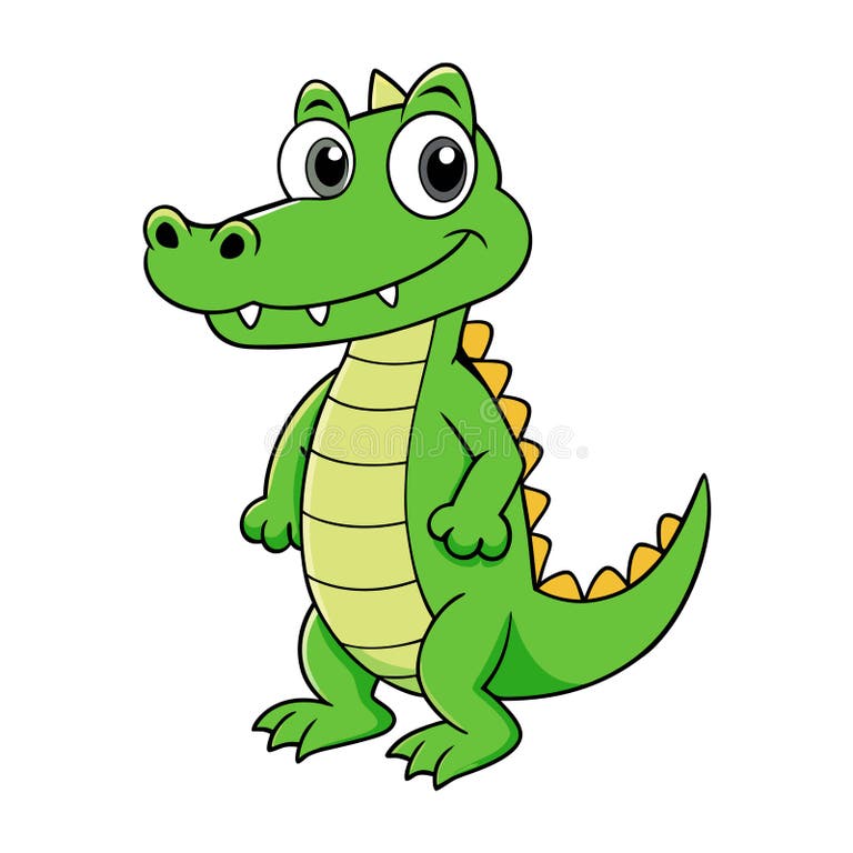 Alligator cartoon vector stock illustration. Illustration of funny ...