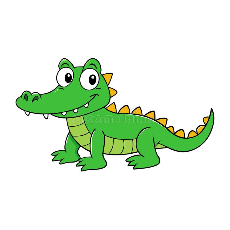 Alligator cartoon vector stock vector. Illustration of design - 365682813