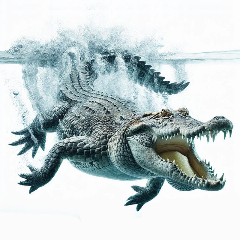 Alligator Decorative Charging Stock Illustration - Illustration of ...