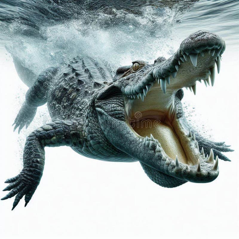 Alligator Decorative Charging Stock Illustration - Illustration of ...