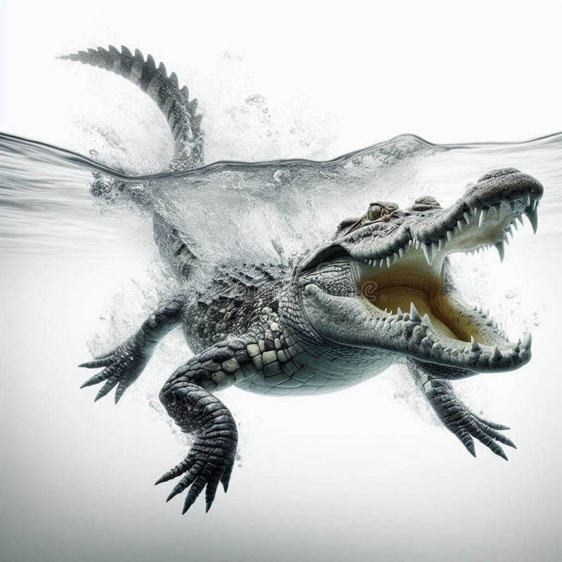 Alligator Decorative Charging Stock Illustration - Illustration of ...