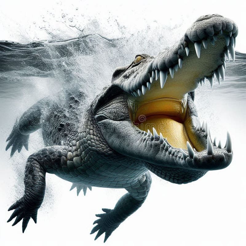 Alligator Decorative Charging Stock Illustration - Illustration of ...