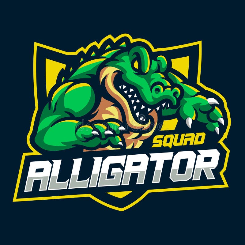 Alligator Modern Mascot Logo Concept Stock Vector - Illustration of ...