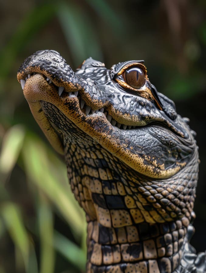 Alligator in Natural Habitat Stock Photo - Image of sharp, safari ...