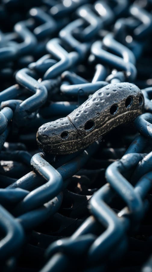 An Alligator is Sitting on a Chain Link Fence Stock Illustration ...