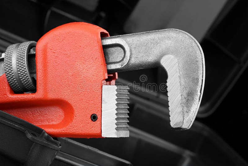 Alligator wrench. stock image. Image of accessory, handle - 84140511
