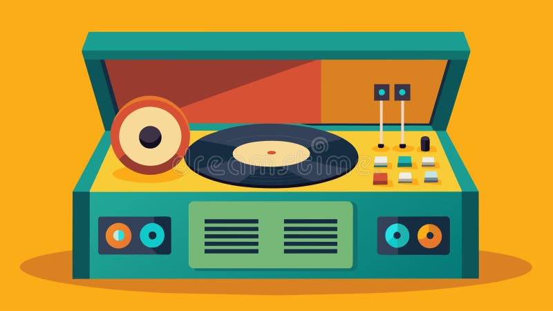 An Allinone Record Player that Also Functions As a Radio and CD Player ...