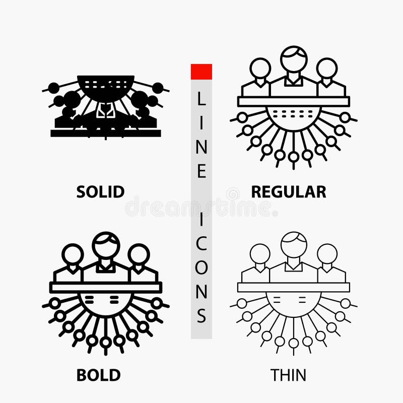 Allocation, Group, Human, Management, Outsource Flat Icon. Green and ...