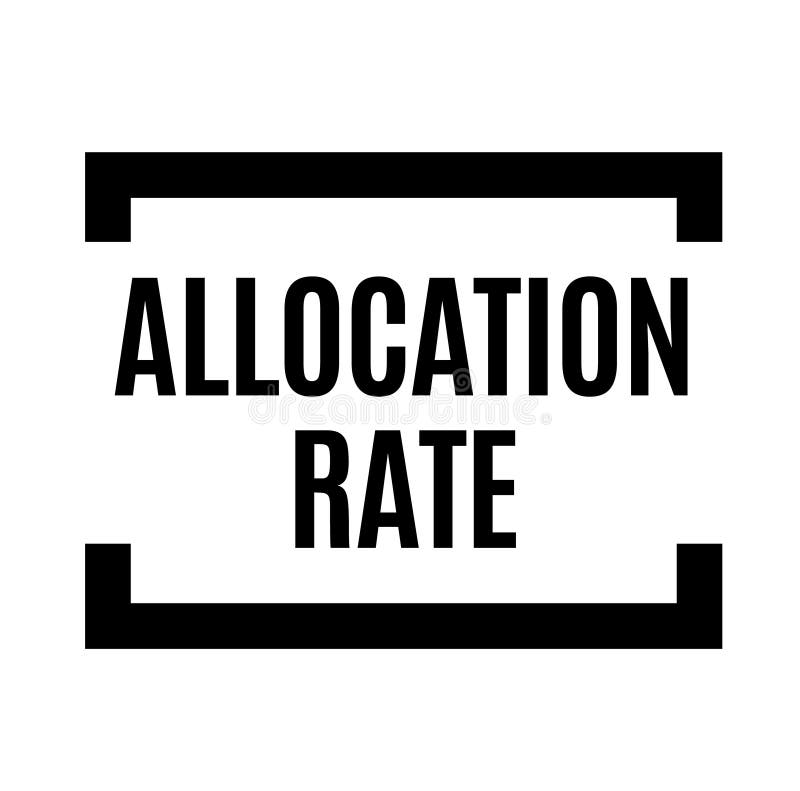 Allocation Rate Icon. Trendy Allocation Rate Logo Concept on White ...