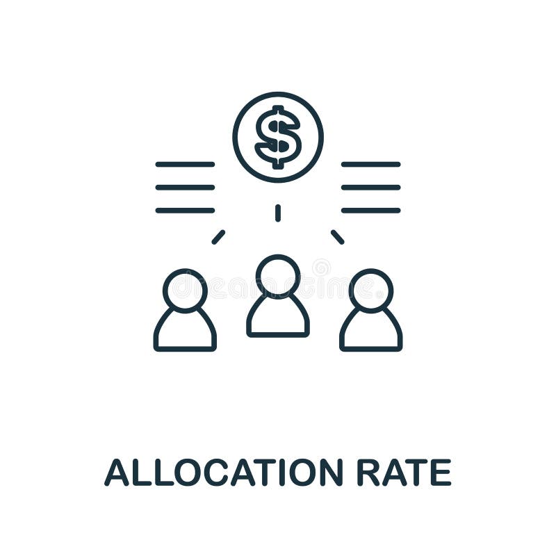 Allocation Rate Flat Icon. Colored Element Sign from Auditors ...