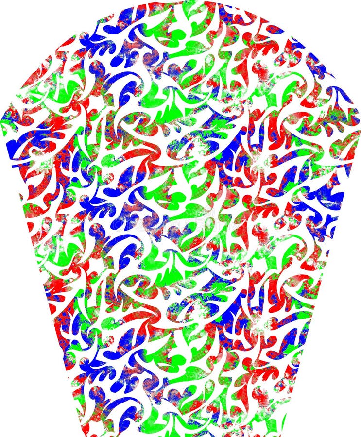 Allover Pattern Flower Motif Illustrations Stock Illustration ...