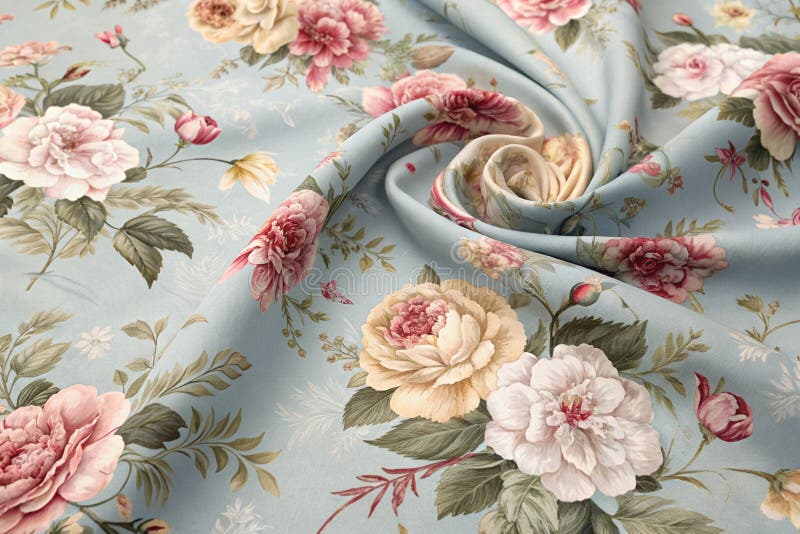 Allover Seamless Floral Pattern Design with Beautiful Flowers on ...