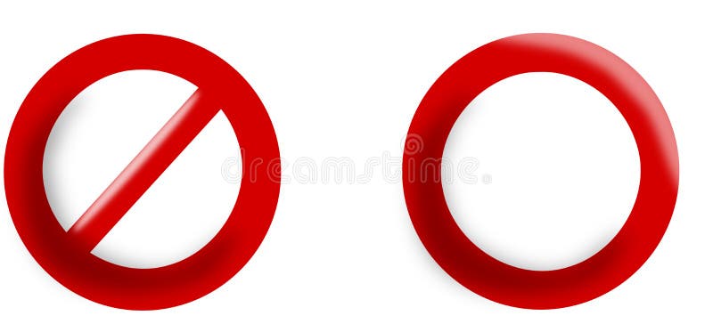 Allow and Disallow stock illustration. Illustration of traffic - 26863058