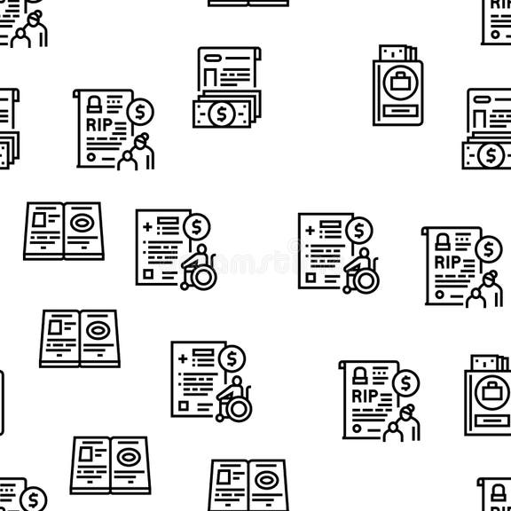 Allowance Finance Help Vector Seamless Pattern Stock Vector ...