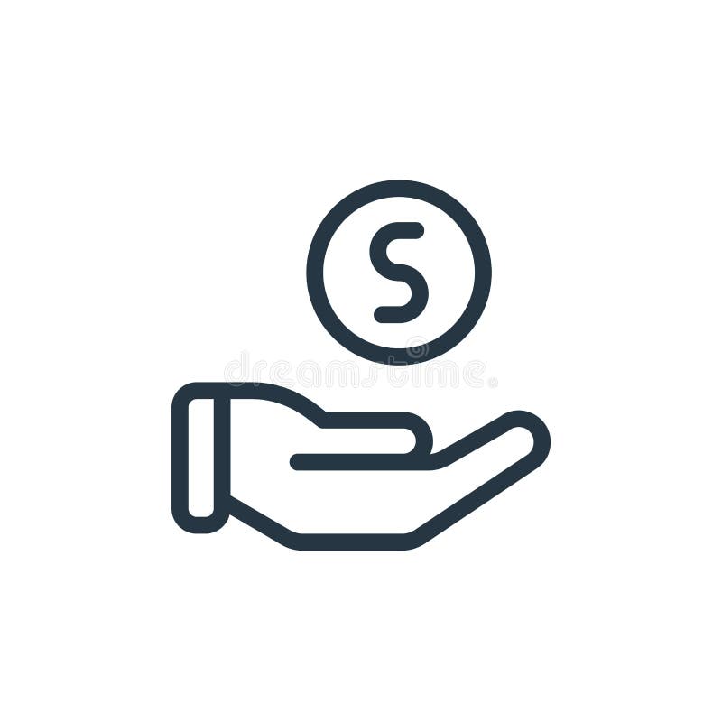 Allowance Icon Vector from Old Age Concept. Thin Line Illustration of ...