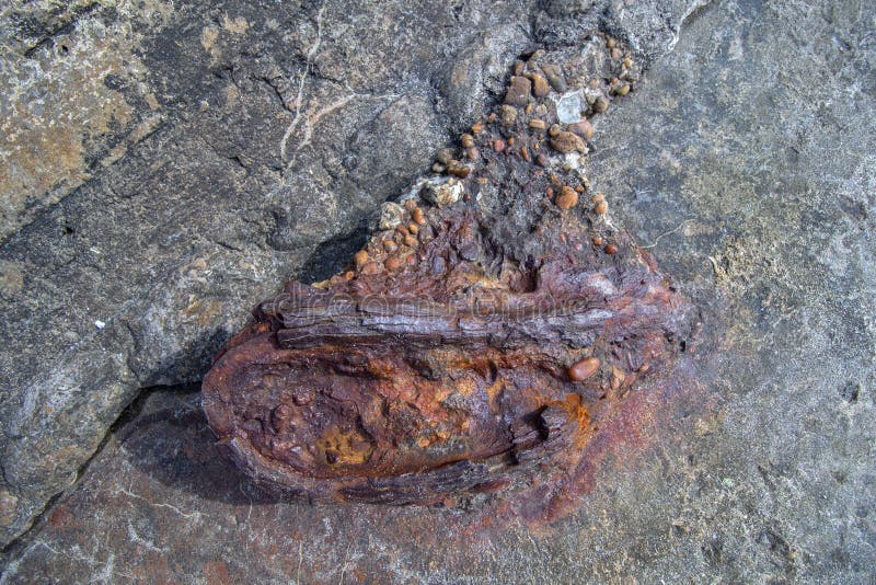 An Alloy of Iron, Wood, and Rock. Stock Photo - Image of outdoor ...