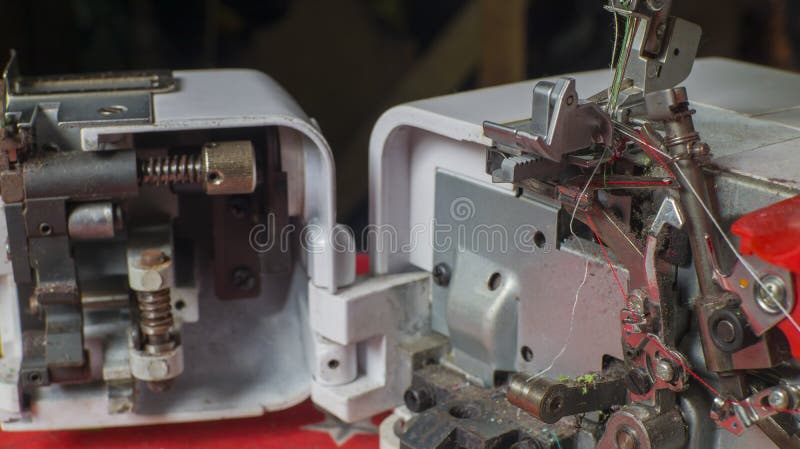 The Alloy Threads on a Two-needle Four-thread Overlock Sewing Machine ...