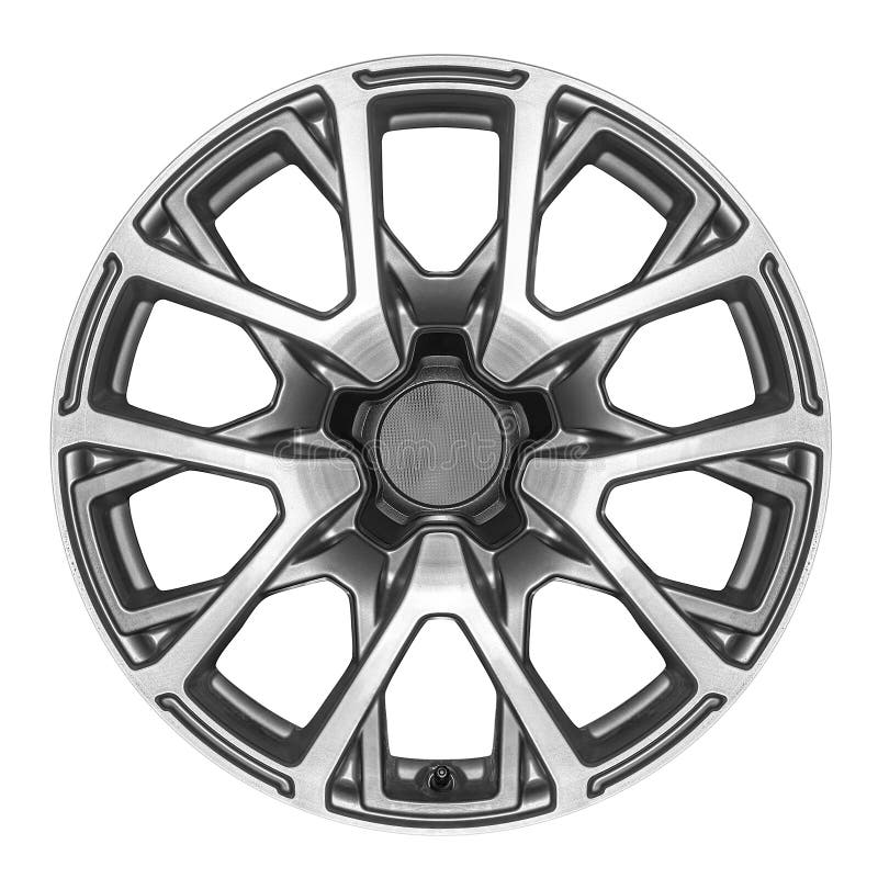 Titanium Crhome Car Rim Texture Isolated Stock Image - Image of metal ...