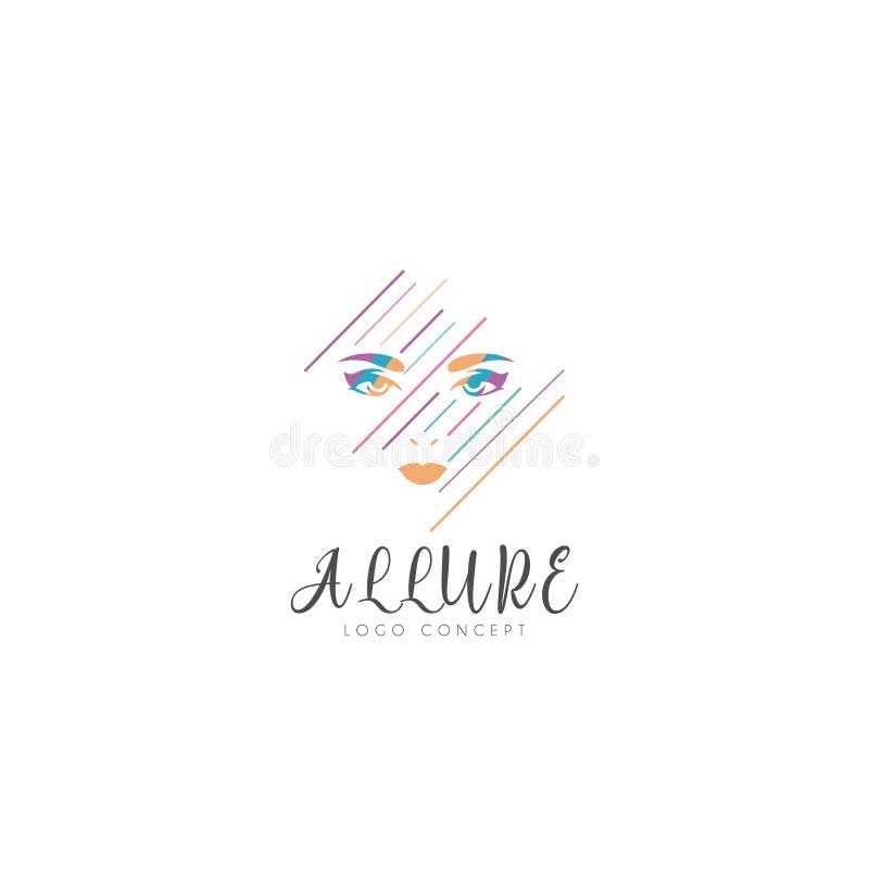 Allure Logo Design Symbol Template Flat Style Vector Illustration Stock ...